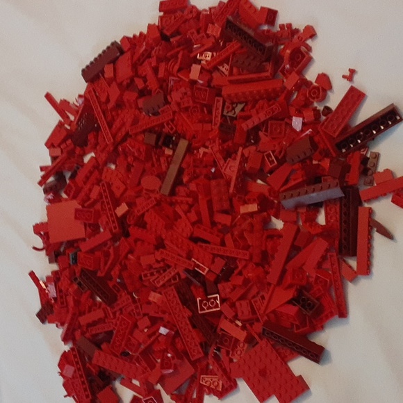 Lego | Toys | 2 Pounds Of Red Legos | Poshmark